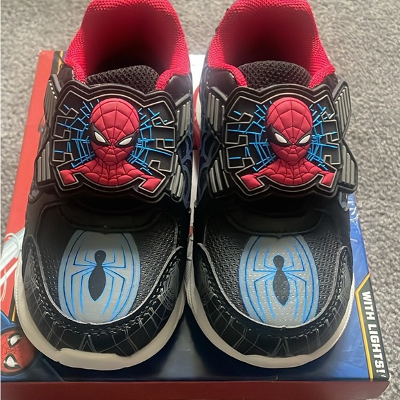 Shoes | Spiderman Kids Shoes Black And Red | Poshmark